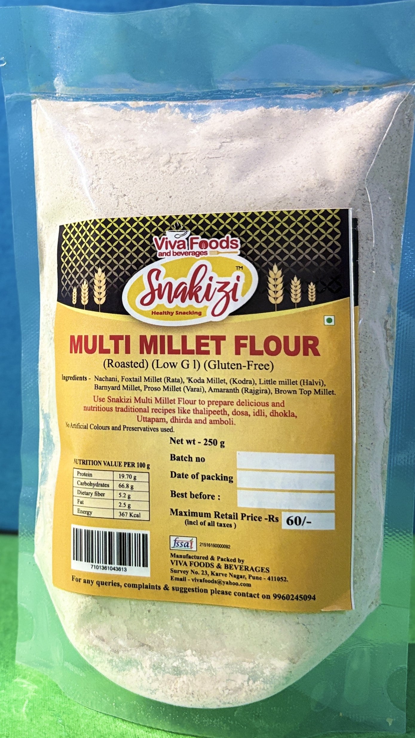 Multi Millet Flour (250gm) – Agraj Food Processors